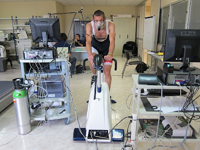 Sergi Domeño: Test en el cicloergómetro.