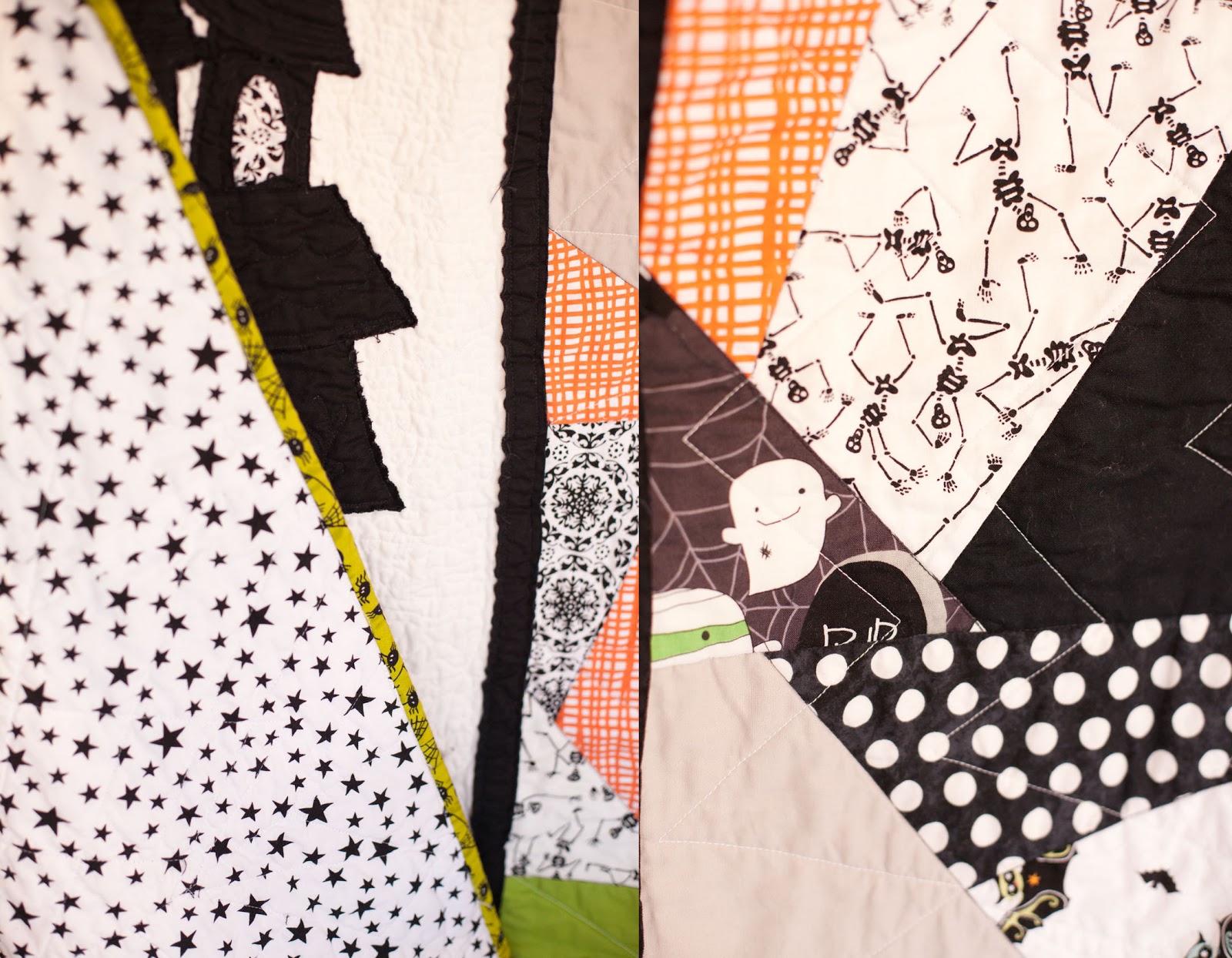 THE QUILT BARN: Crazy Patch Halloween Quilt