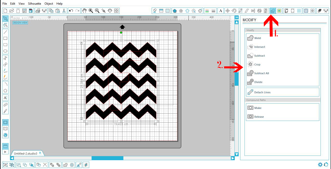 How to fill text with a cuttable pattern | Design Bundles
