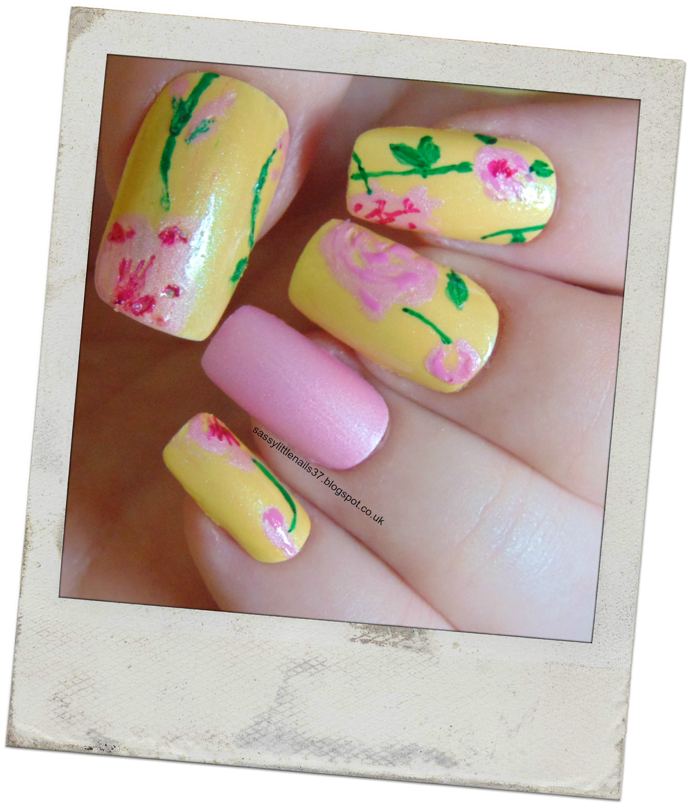 SassyLittleNails: Satin fabric inspired nailart!