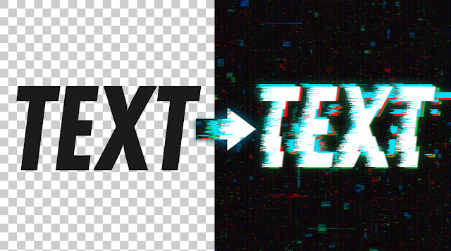 Free Glitch Text Effect Template | dR Design Resources