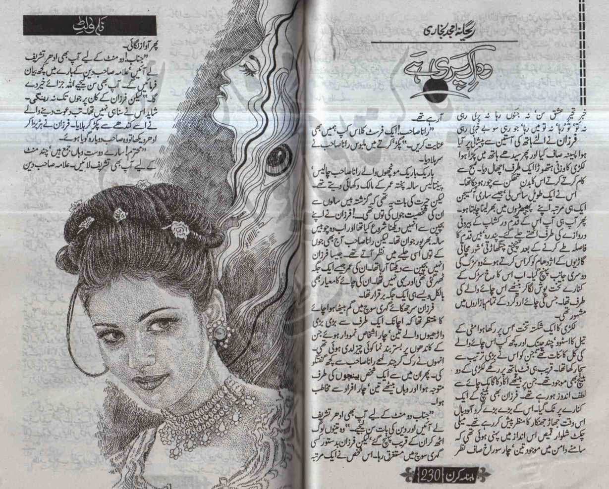 Free Urdu Digests: Woh ik pari hai by Rehana Amjad Bukhari Complete ...