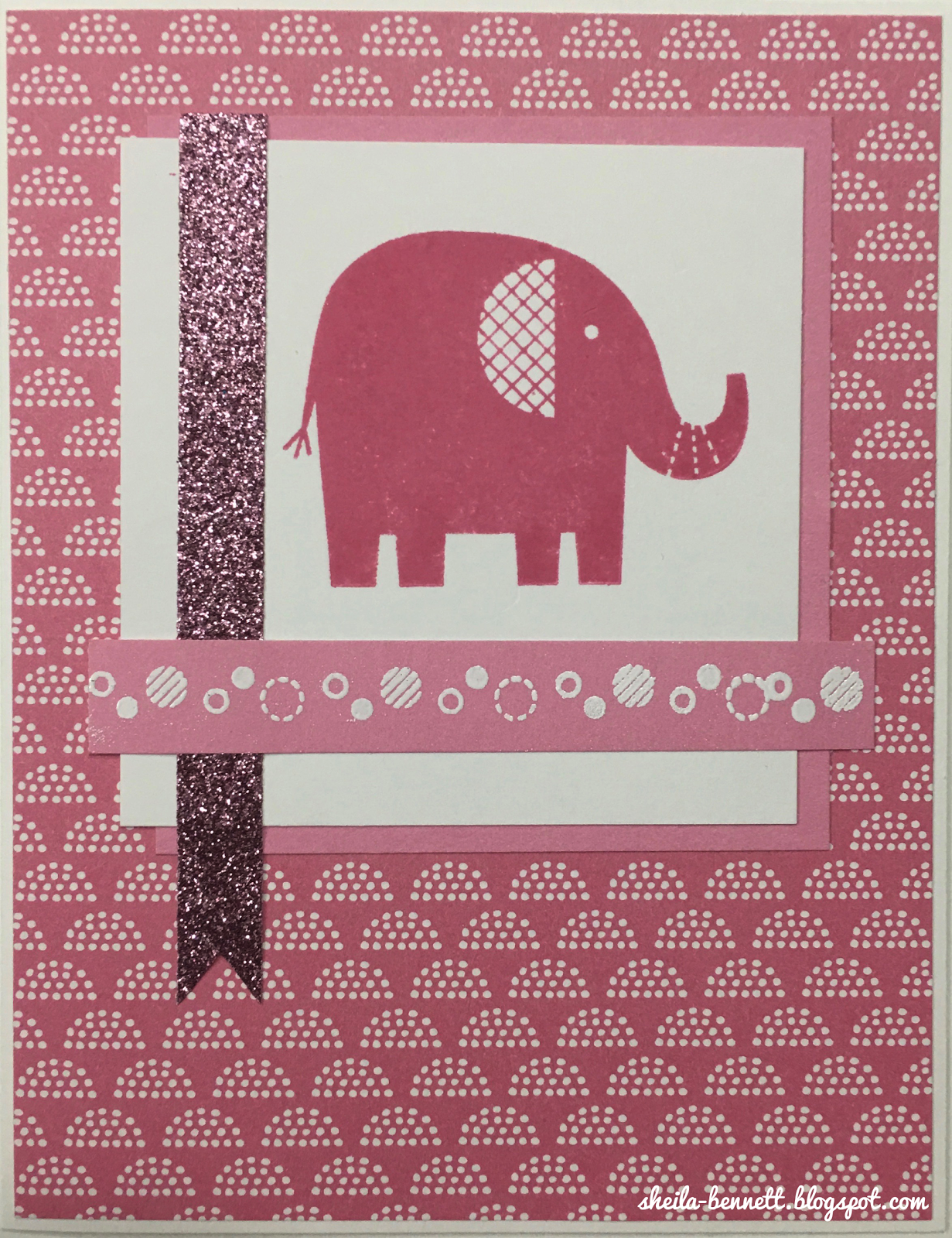 Sheila's Stamping Stuff: A Pink Elephant