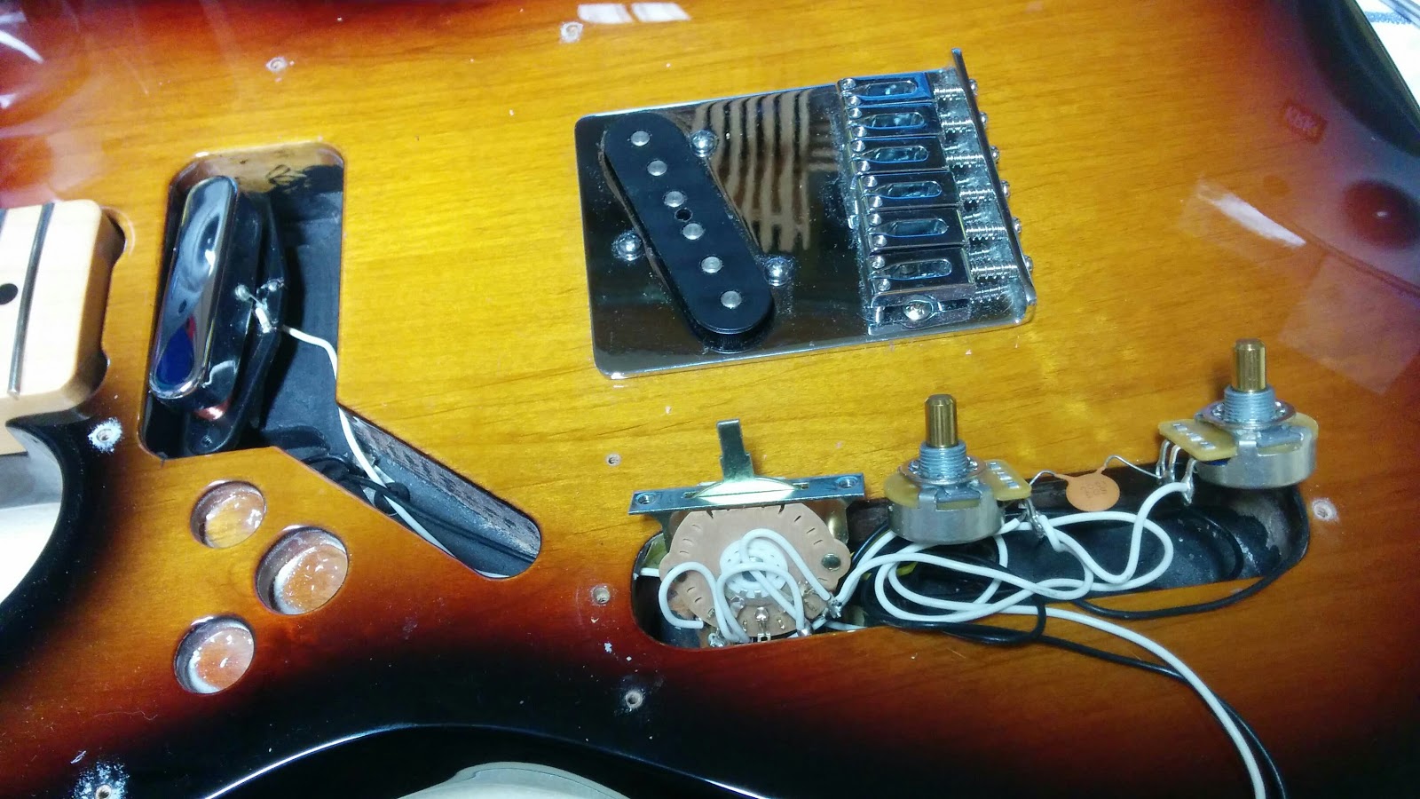 Fender Telecaster Mexico '14 Lefty - Shielding & DiMarzio Tone Zone T ...