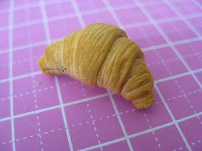 SugarCherries: Miniature Fake Sweets Turorials Episode 2, Croissant.