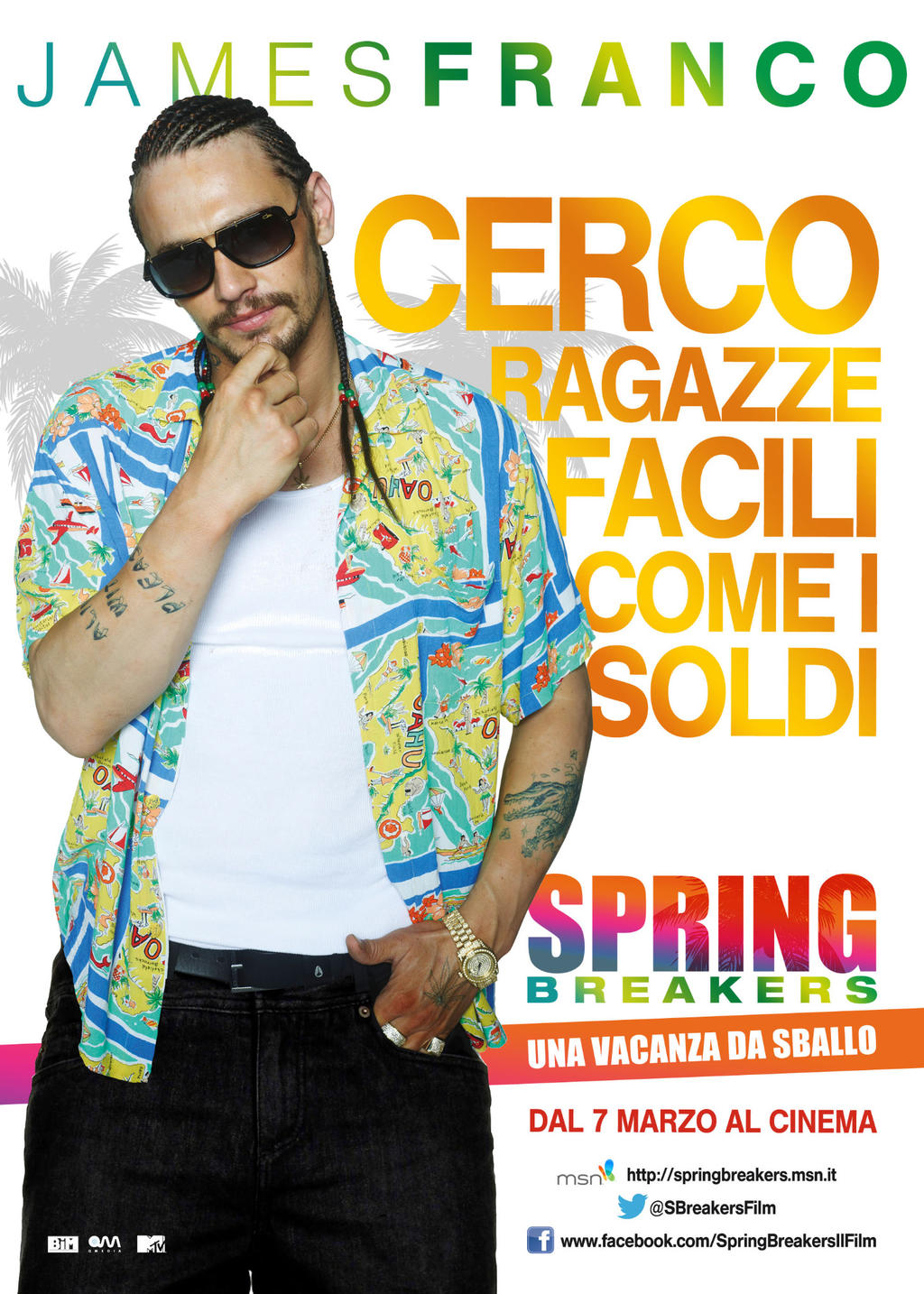 James Franco Italia: Spring Breakers: James Franco nel character poster ...