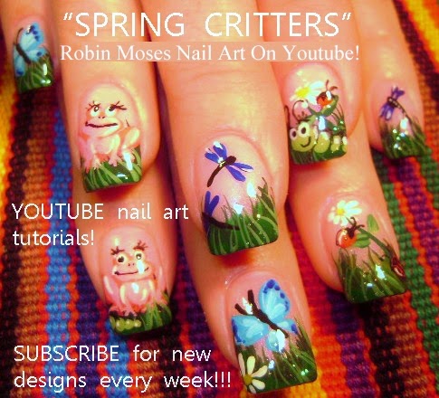 Nail Art by Robin Moses: "nail art" "lizard nails" "gecko nails" "cute ...