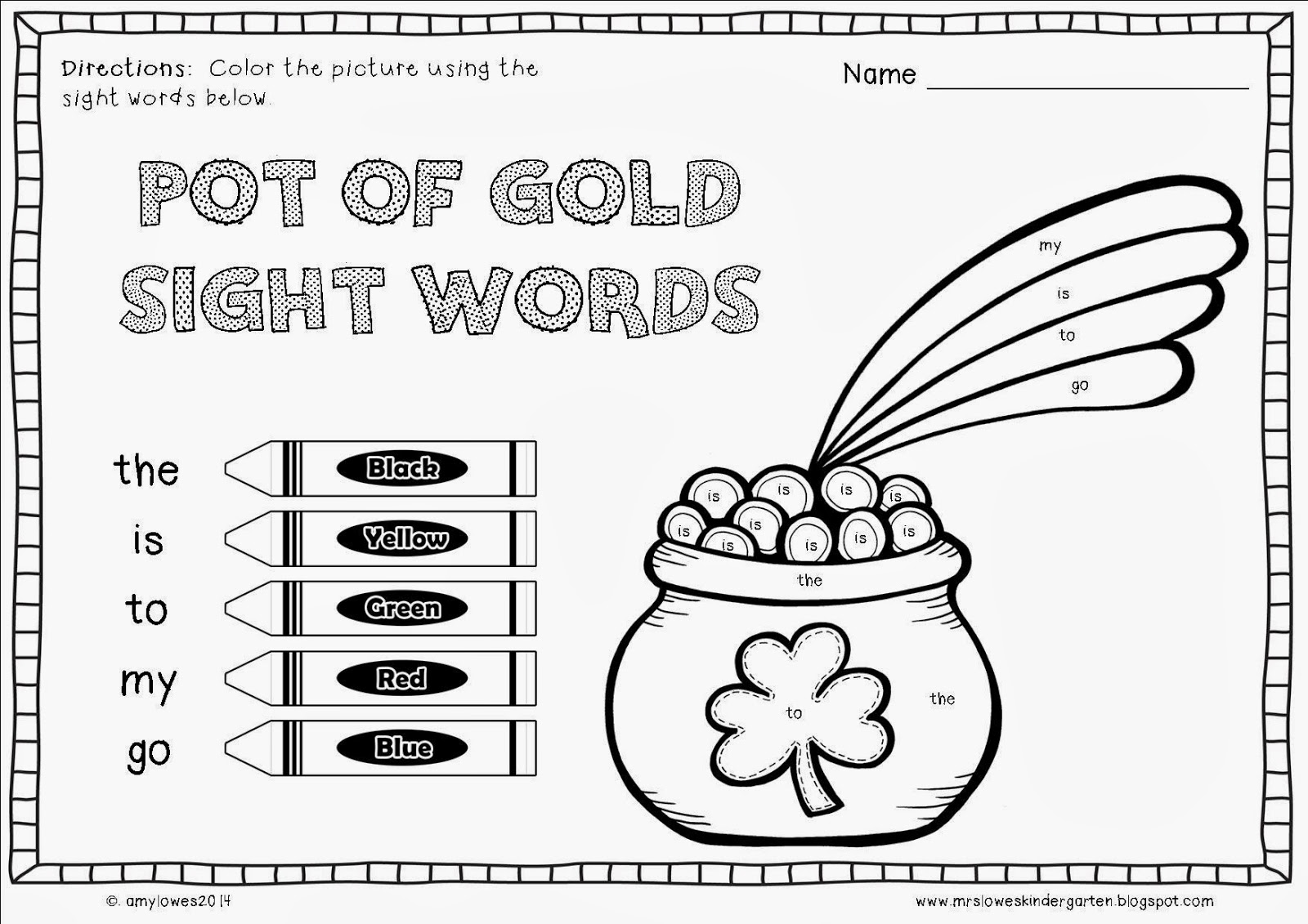 Mrs. Lowes' Kindergarten Korner: No Prep Spring Holiday Math and ...