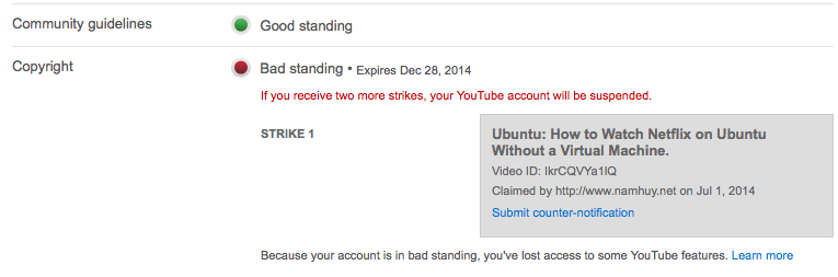 Retr0Rob's Blog: News on my YouTube Copyright Strike