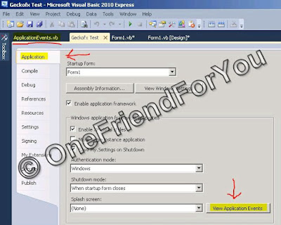 OneFriendForYou: How to View Application Events In VB.NET?