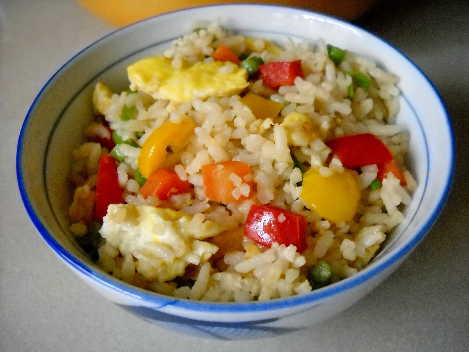Jane Yee's food & life diaries: colourful rainbow fried rice 颜色鲜艳的彩虹炒饭