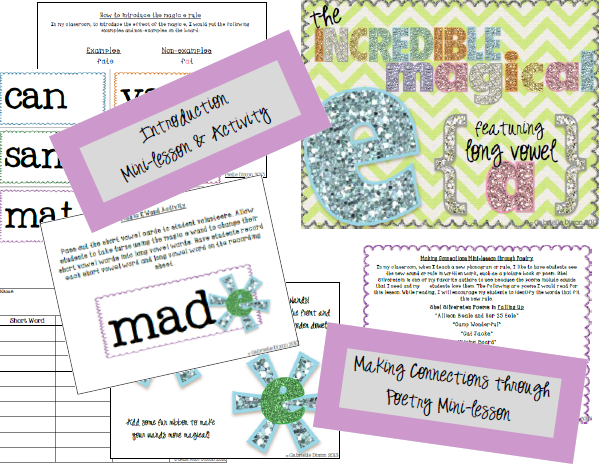 Magic E Featuring Long A Vowel & TARGET FINDS - Teaching Special Thinkers