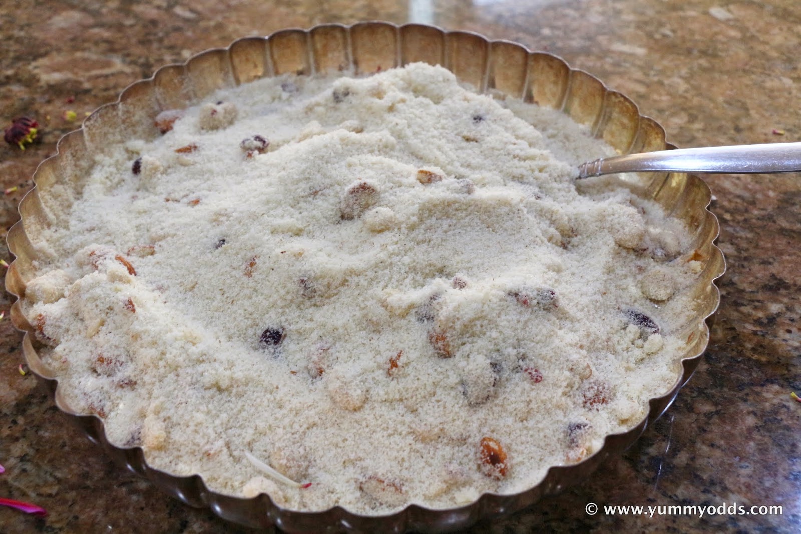 Yum! Yum! Yum!: SatyaNarayana Vrata Podi Prasadam ~ Prasadam Recipes