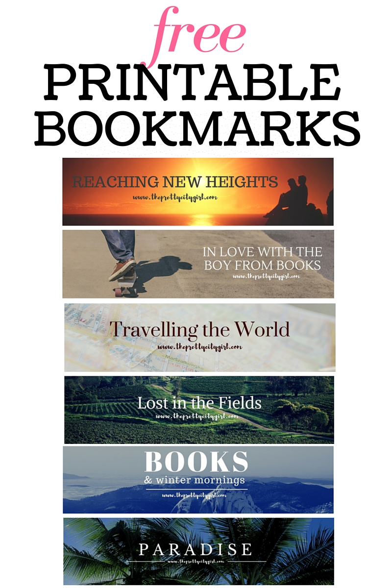 Free Printable Bookmarks - The Pretty City Girl
