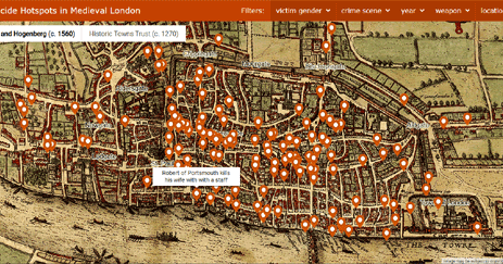 Maps Mania: The Medieval Murder Map of London