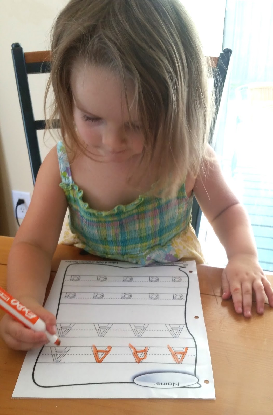 Glimmercat Education: How to Teach the Letter A