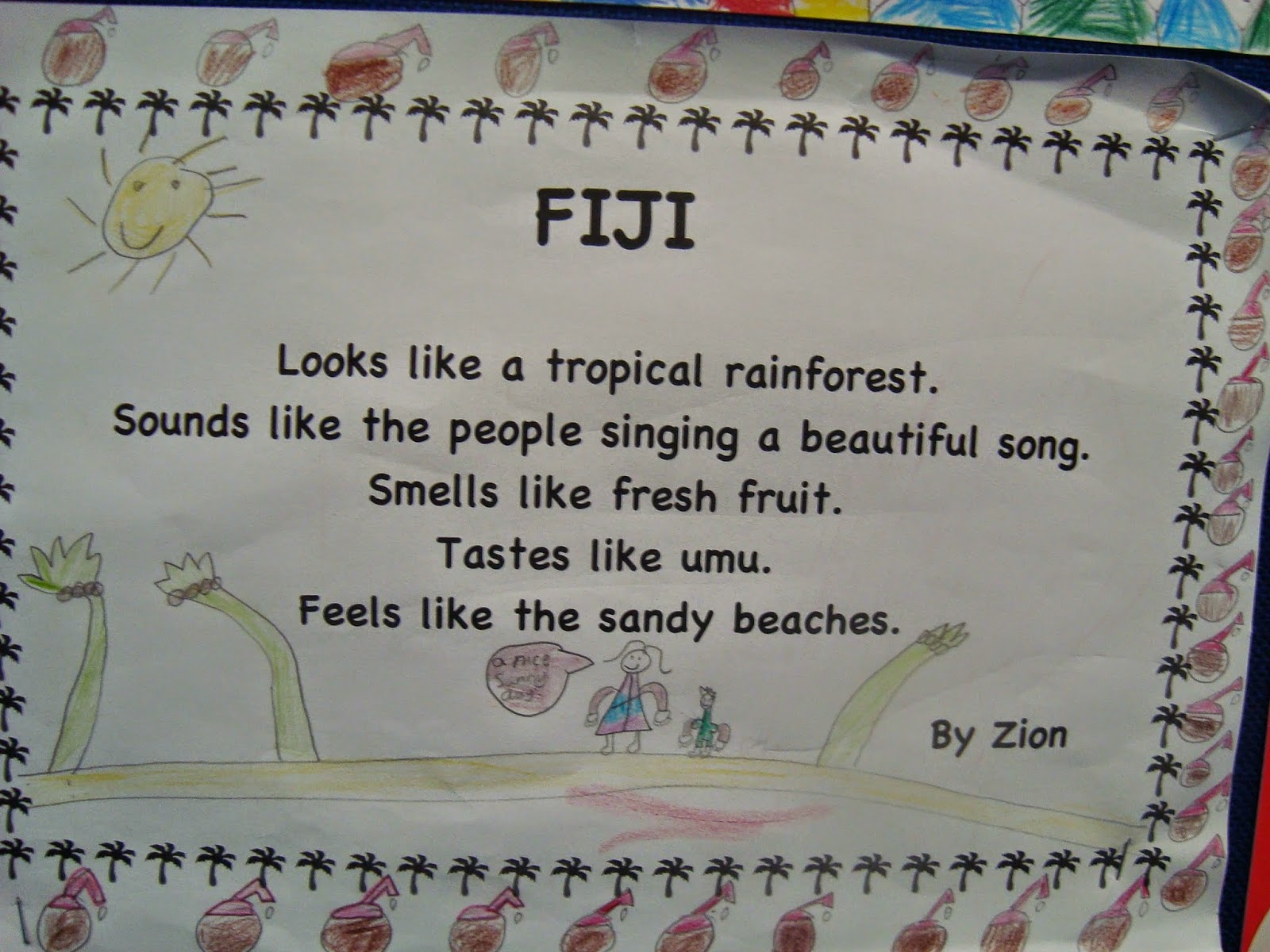 Welcome to Room 12's Amazing Blog 2018: Our Poems and Reports about Fiji