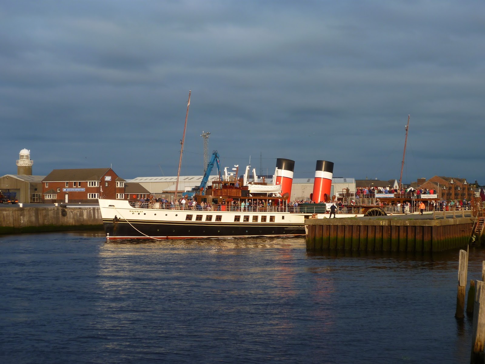 Berthing at Compass Pier, Ayr.