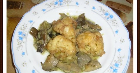 Be cocina en El Payar de Xuan: Coliflor guisada con setas