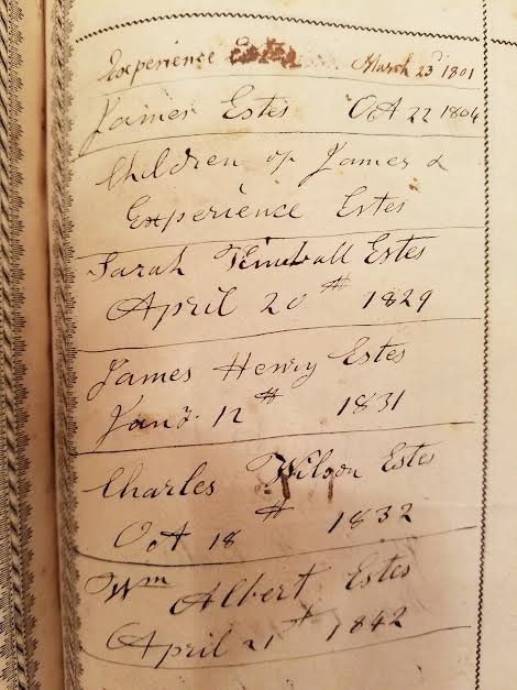 TheRaconteuseExpose: The Easty/Estes/Esty Family Bible and The Ruth ...