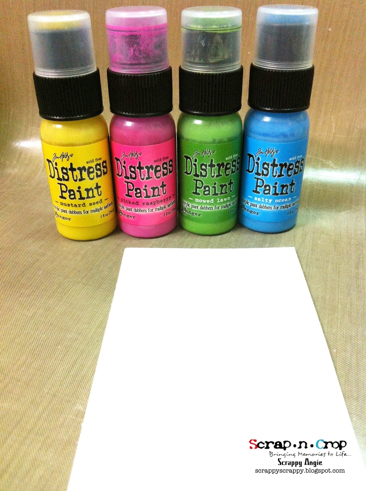 SnC's CROP.mmunity: Scrappy Angie's: Distress Paint Part 1