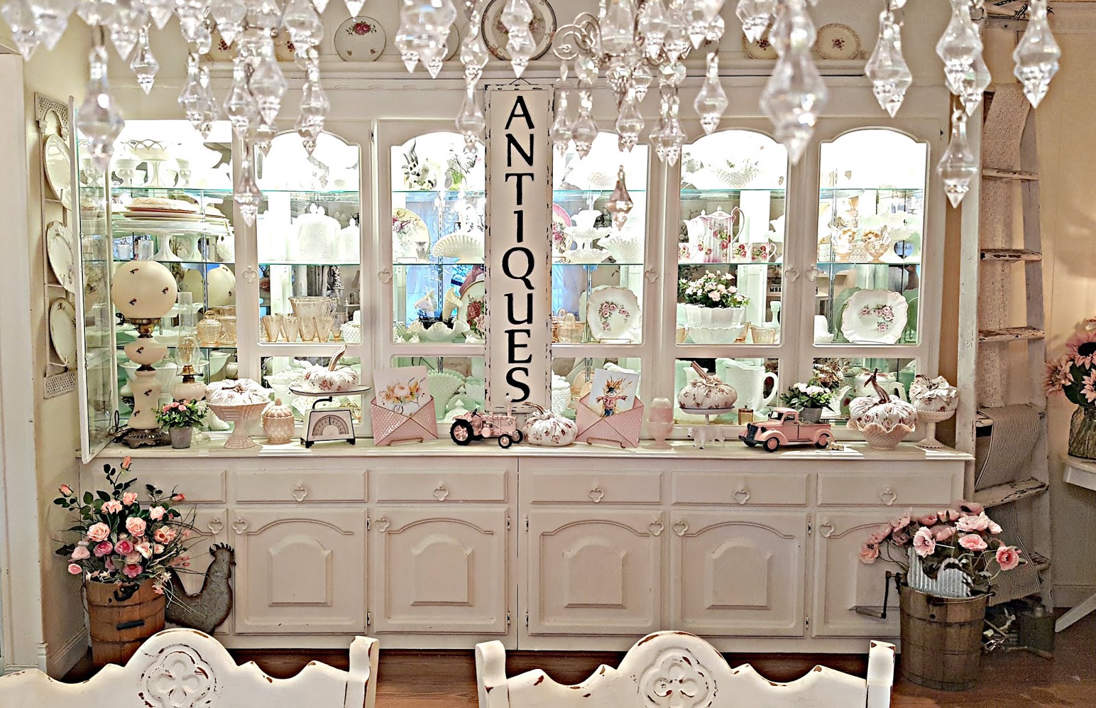 Penny's Vintage Home: Pretty in Pink Fall Cabinet