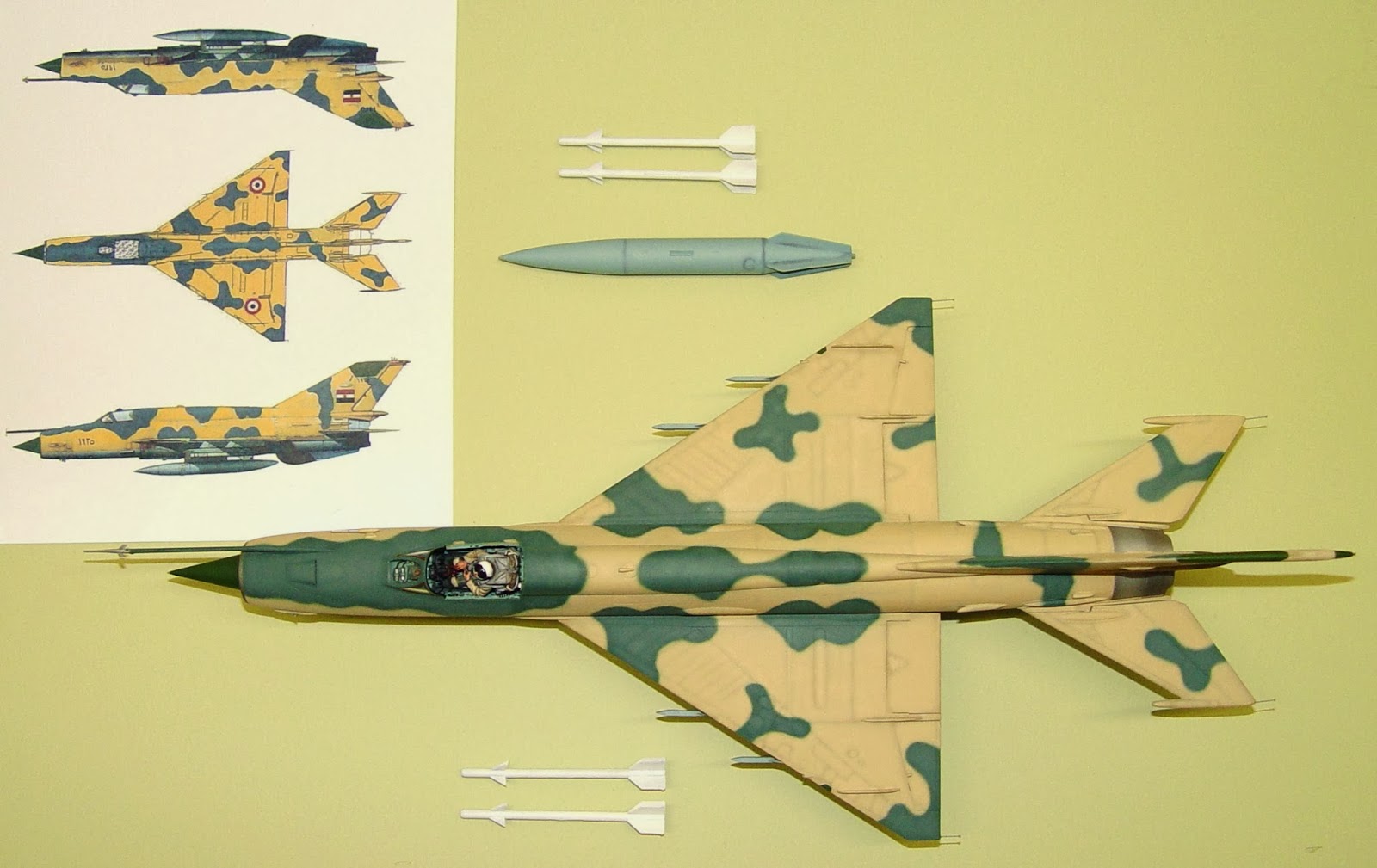 Ed Okun "Modeling Military History": Syrian MiG-21MF in 1973 Yom Kippur ...