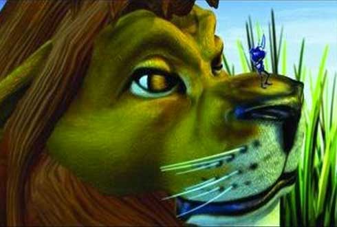 Kids Page: The Lion & the Gnat | Aesop Moral Story for Kids