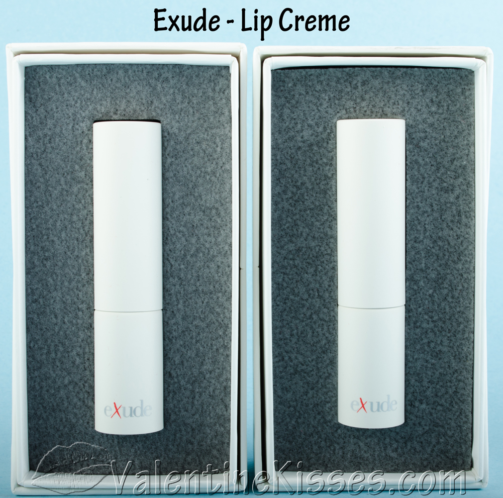 Valentine Kisses: Exude Lip Creme in Nude, Plum - swatches, pics, review