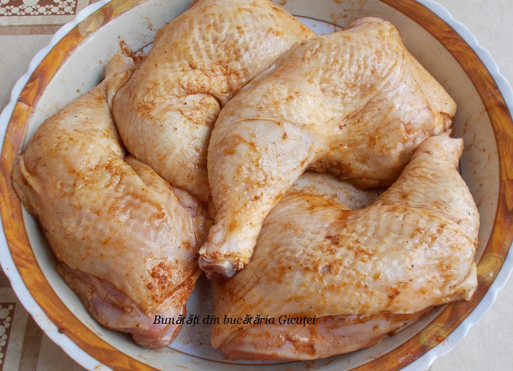 Pulpe de pui cu sos de mustar - Bunătăți din bucătăria Gicuței