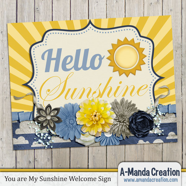 A-Manda Creation: You are my Sunshine Party Printables