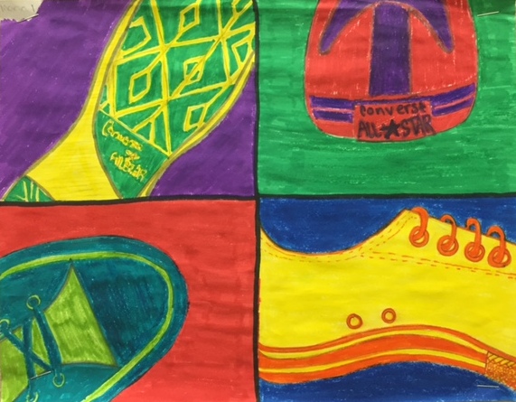 Mrs. Nhu's Oakdale Art Class: Pop Art Shoes