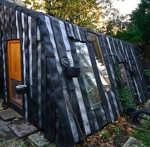 The Flying Tortoise: This Strange Shed Is Made With Recycled Automobile ...
