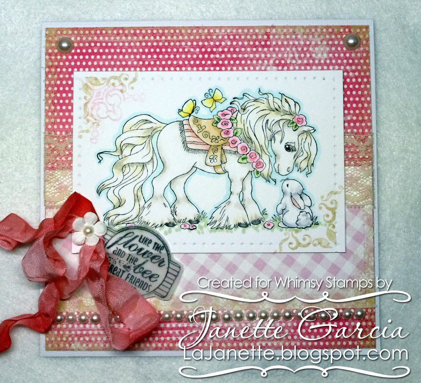 Cosas de La Janette: Whimsy Stamps Challenge-Stitching