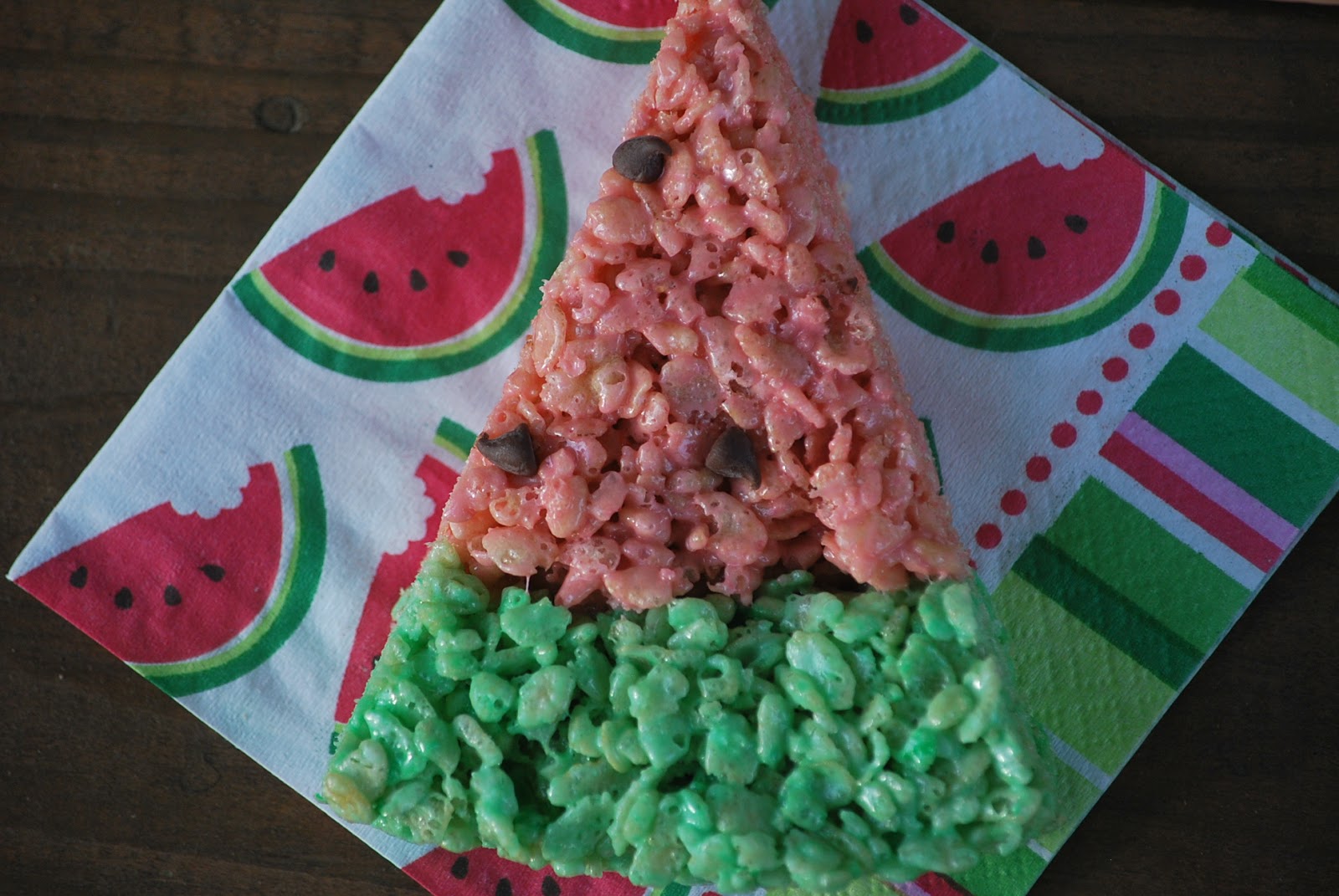 My story in recipes: Watermelon Rice Crispy Treats