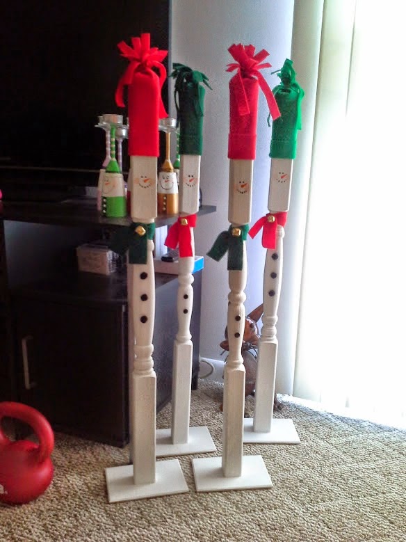 Kids4crafts.net: Spindle Snowmen!
