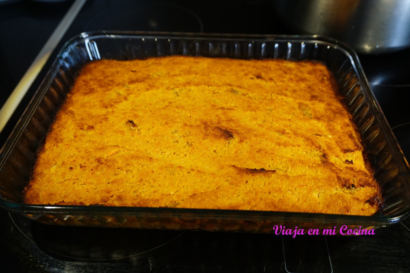 Pudding de coco, yuca y papaya - Viaja en mi Cocina