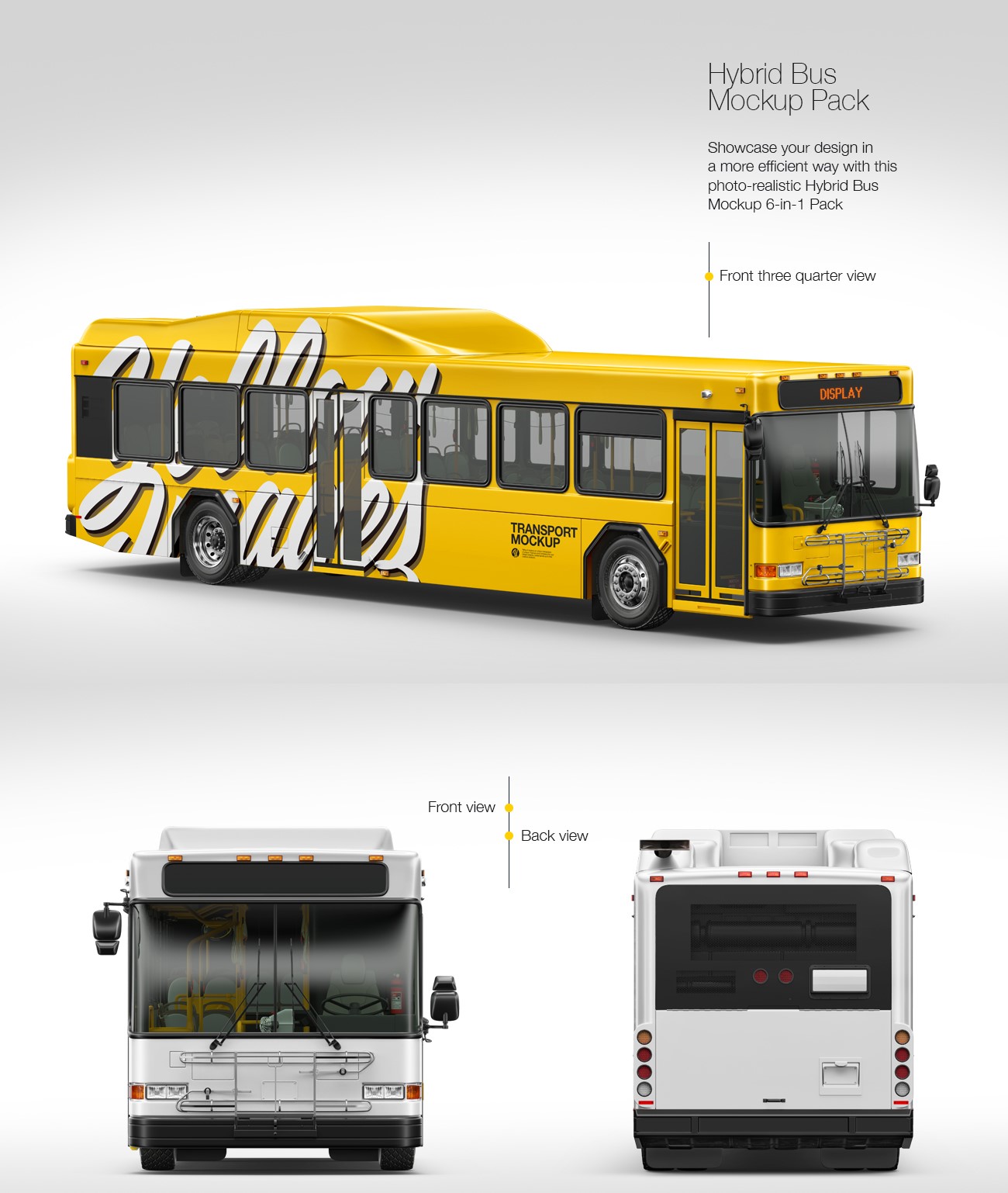 160+ Best Bus Mockup Templates | Free & Premium