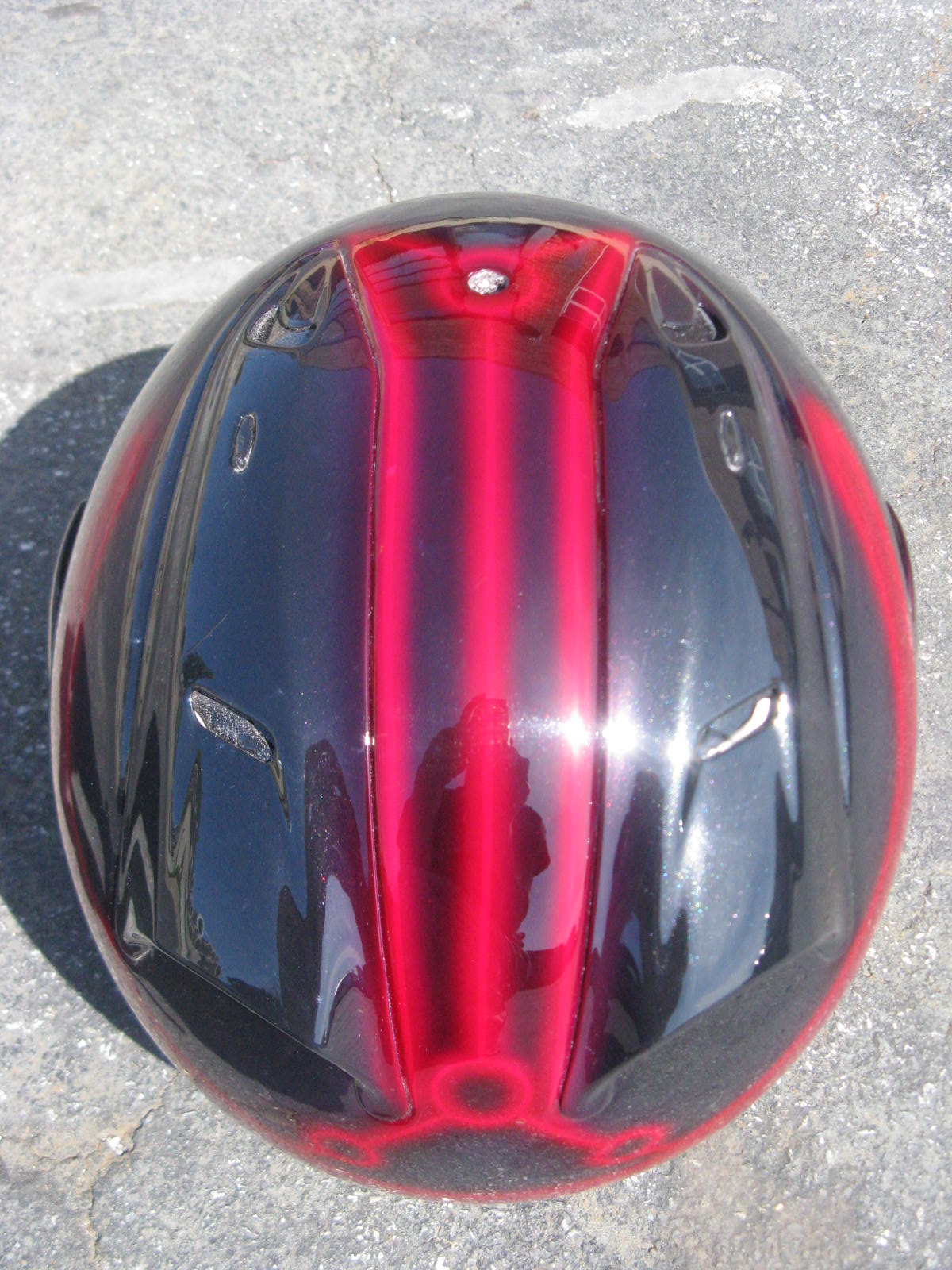 Pinstripe Chris: TRON style Motorcycle Helmet