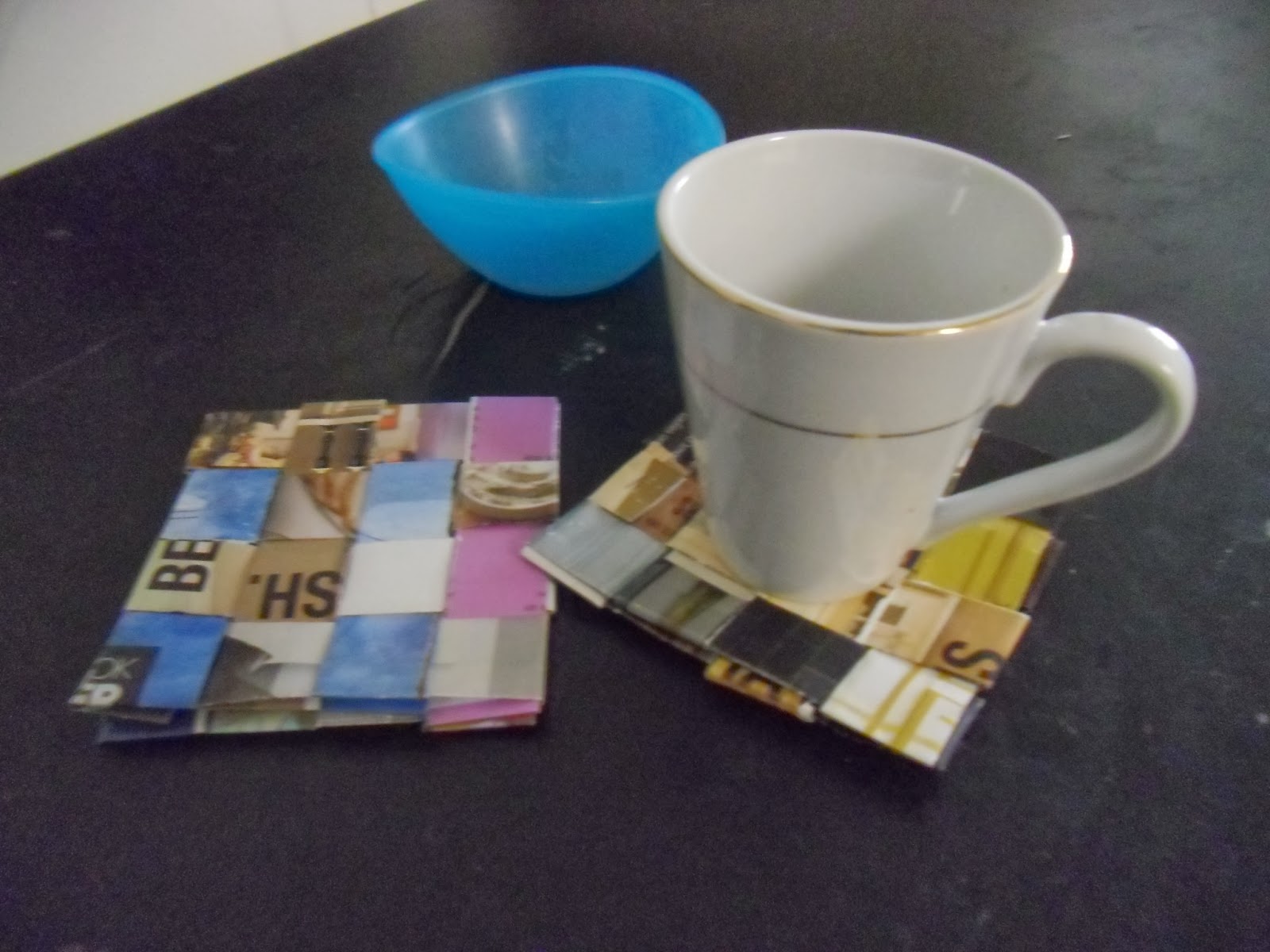 Recycled Magazine Coasters