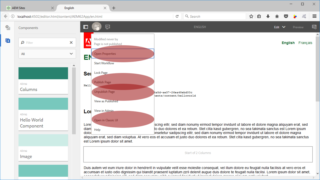 Adobe Experience Manager version Differences: Touch UI