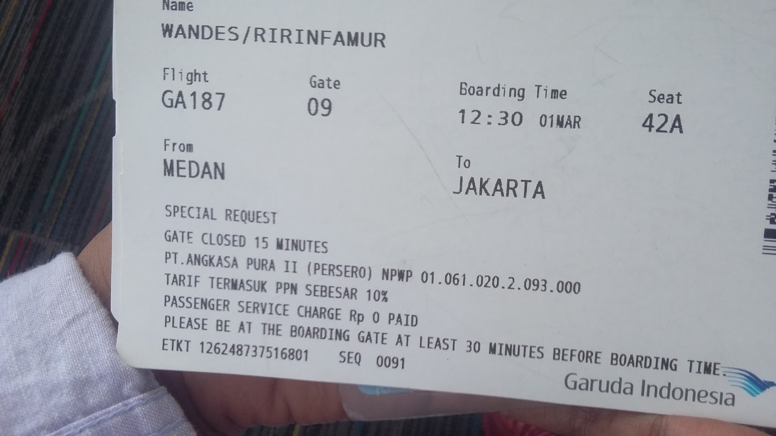 New Experience: Pertama Kali Terbang Bersama Garuda Indonesia - Travel Blog