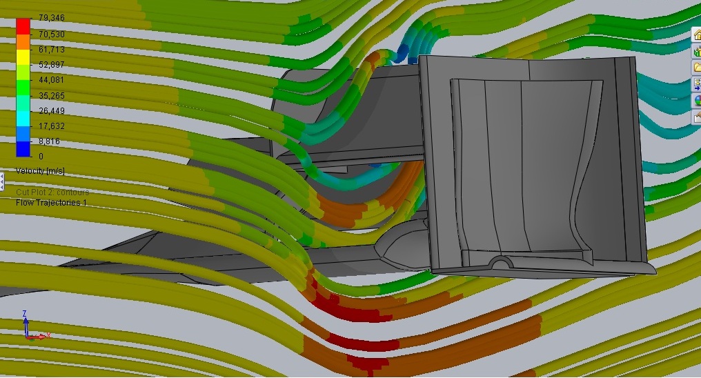 My CAD & CFD blog: SolidWorks Flow Simulation - F1 frontwing