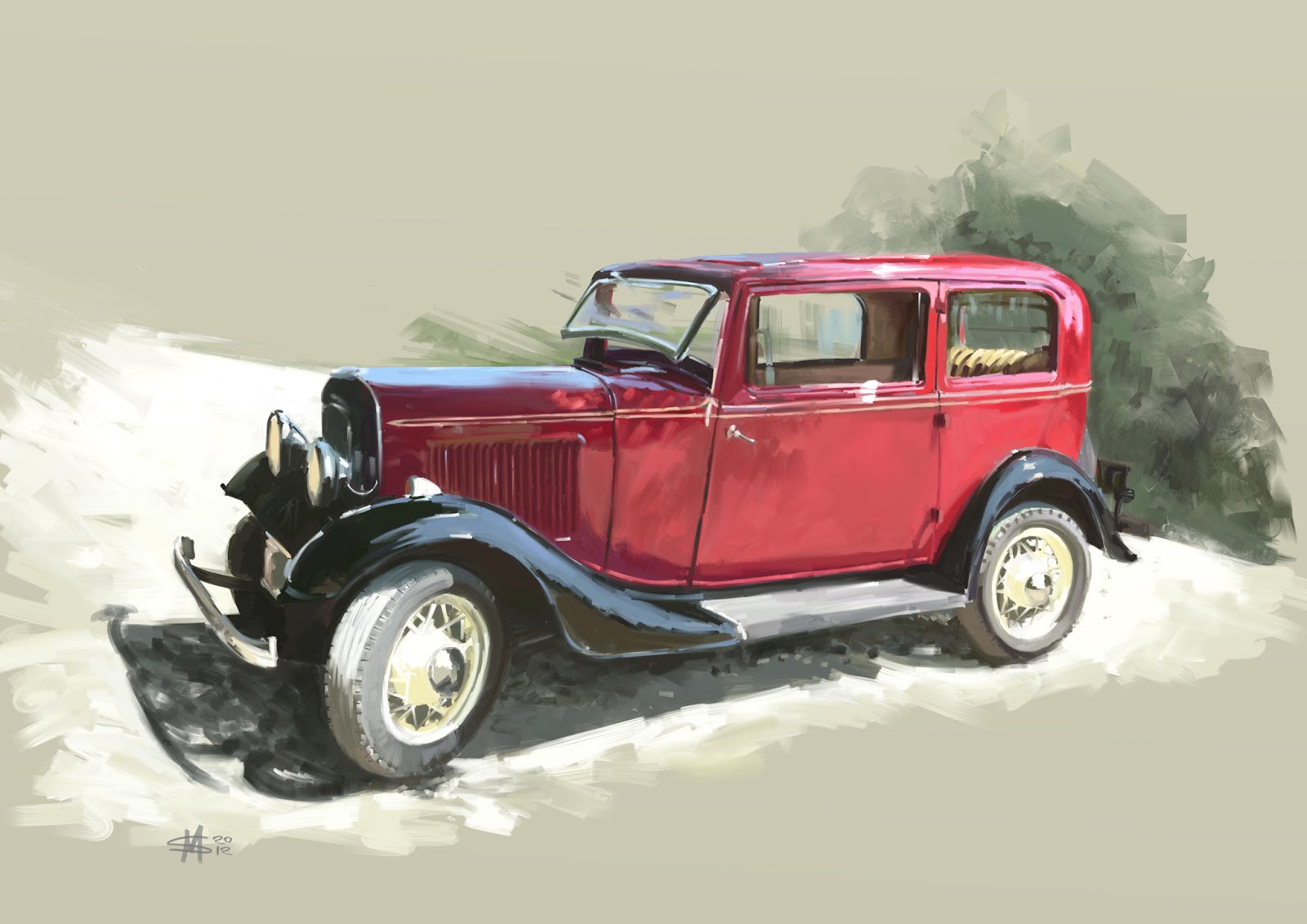 Martin Squires Automotive Illustration: Paintings