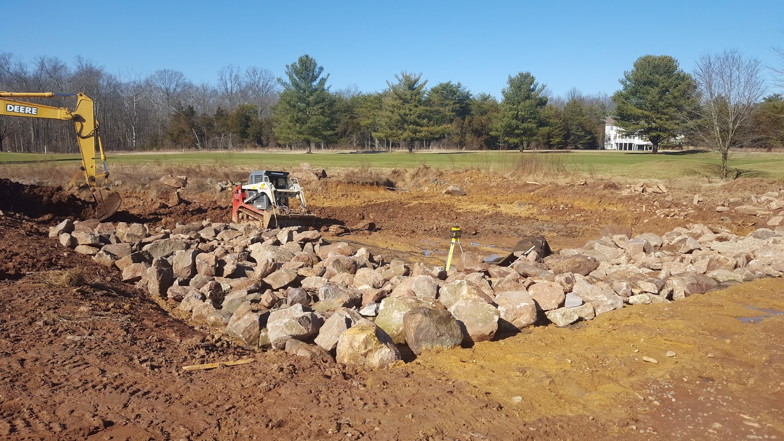 Chantilly National Golf and Grounds: SPILLWAY RIP RAP PROJECT UPDATE 2/3/17