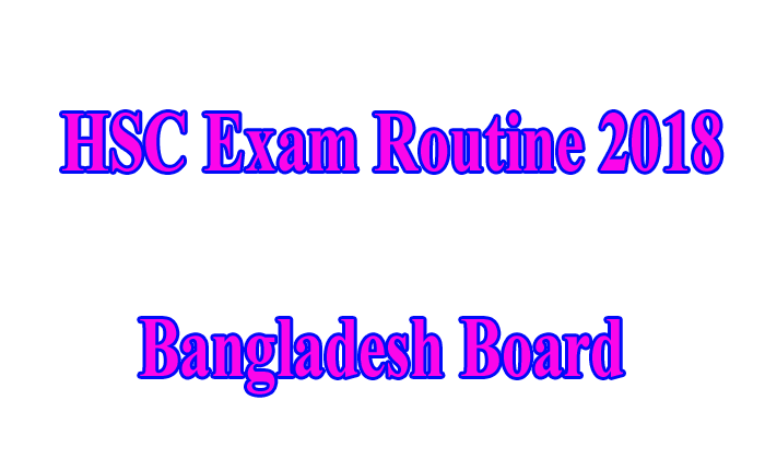 HSC Routine 2019