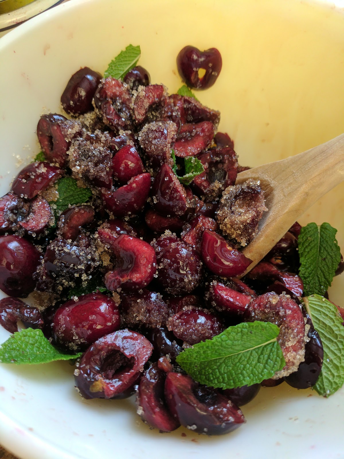 Canarella : Cherry-Mint Shrub