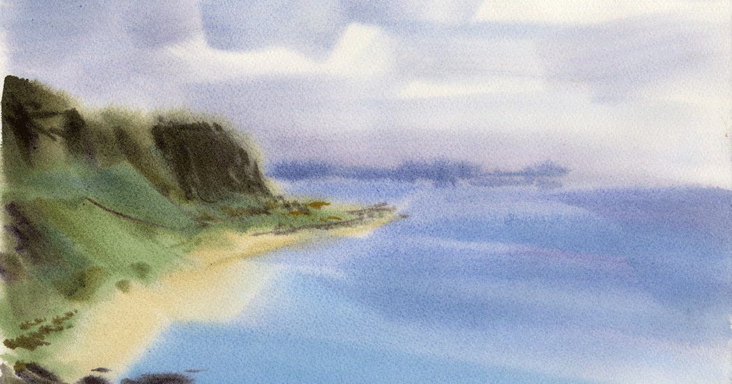 GLWSKETCHWORKS: Study on Soft Edges in Watercolor