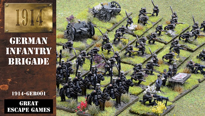 10mm Wargaming: 12mm 1914 German Infantry Brigade from Great Escape Games