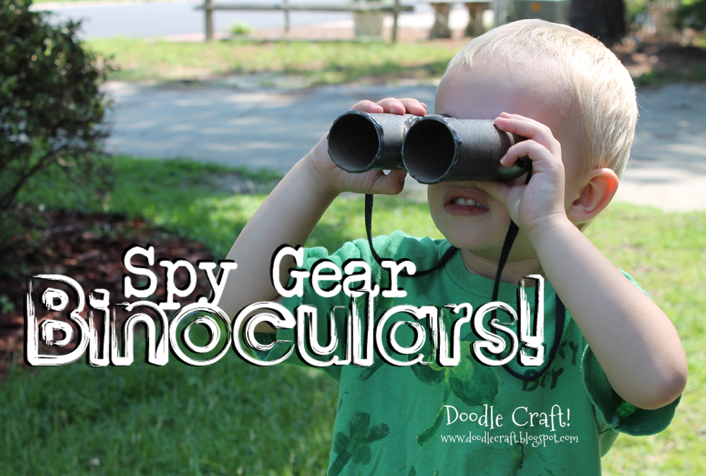 Spy Gear Binoculars! Little Boy Crafts!